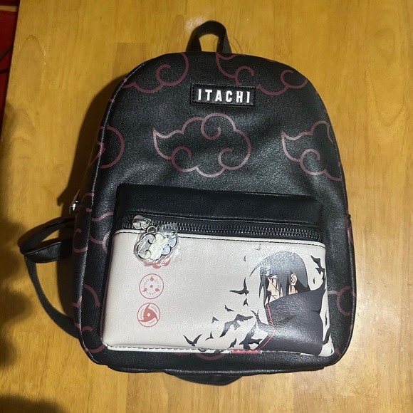 Accessories | Nwot Naruto Shippuden Itachi Akatsuki Mini Backpack Anime ...
